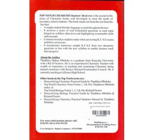 TOP NOTCH NOTES CHEMISTRY FORM 2 | Online Book Store Nairobi | Kenya | EYS